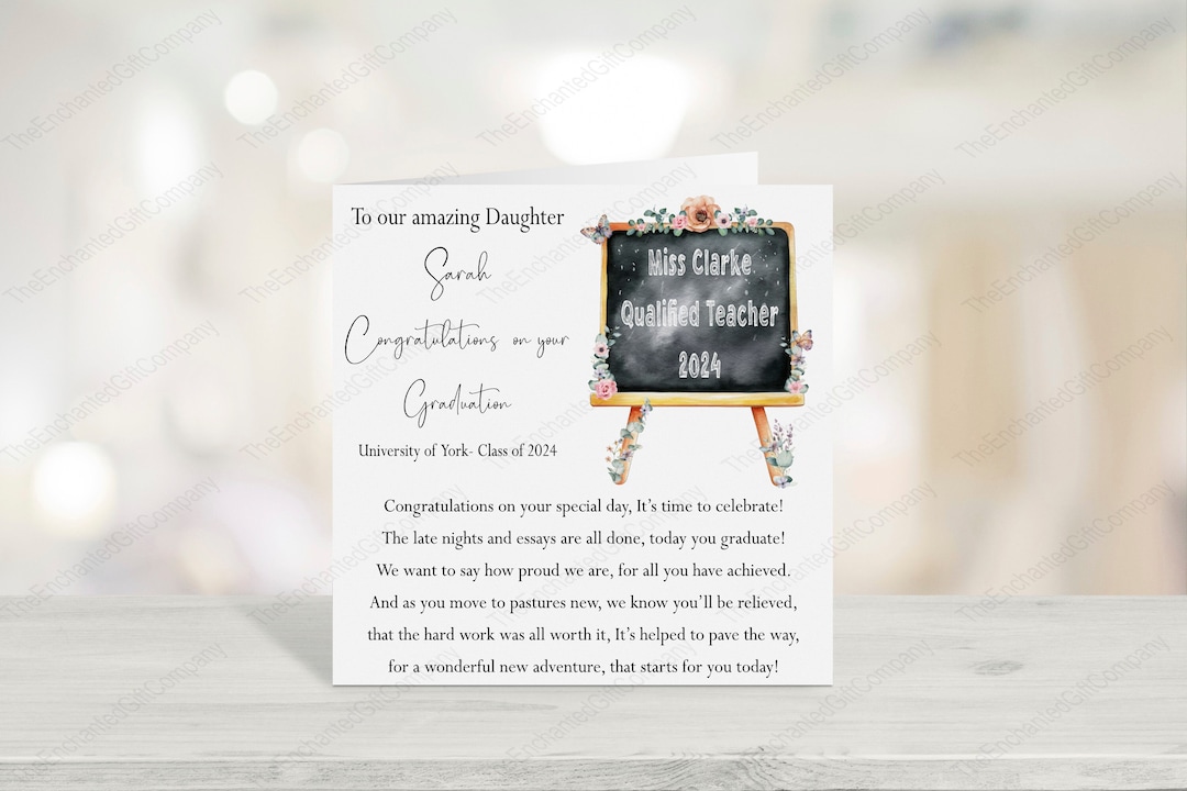 Graduation Card, Congratulations on Your Becoming a Teacher, Teacher ...