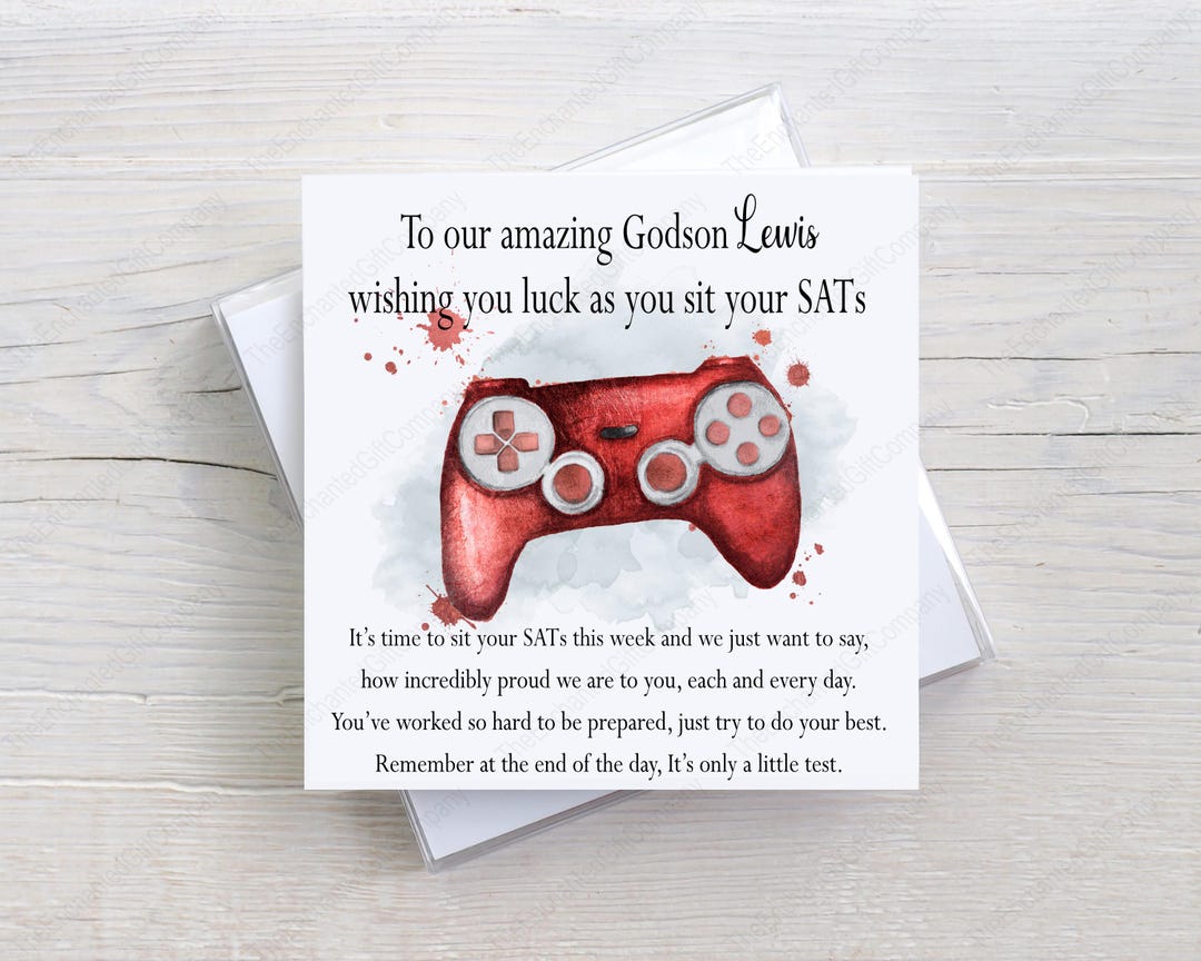 Sats Good Luck Card, Personalised Good Luck in Your Exams, Good Luck ...