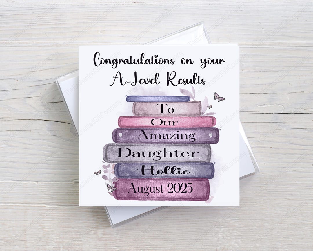 Congratulations on Your A-level Results Card, A-level Card, A-level ...