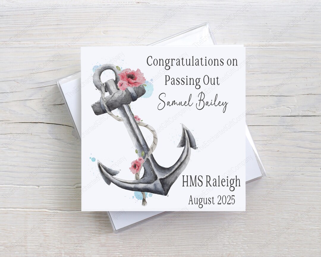 Passing Out Card, Personalised Royal Navy Sailor Passing Out Parade ...