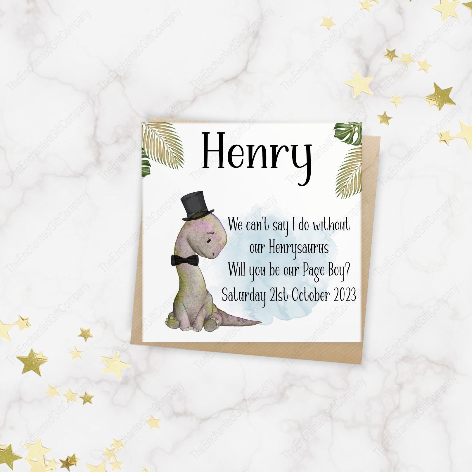 Page Boy Card Page Boy Proposal Card Page Boy Dinosaur Card - Etsy UK