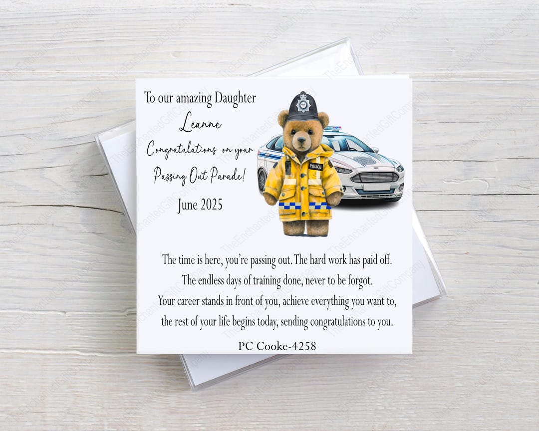 Passing Out Card, Police Card, Passing Out Parade Card, Police Passing ...