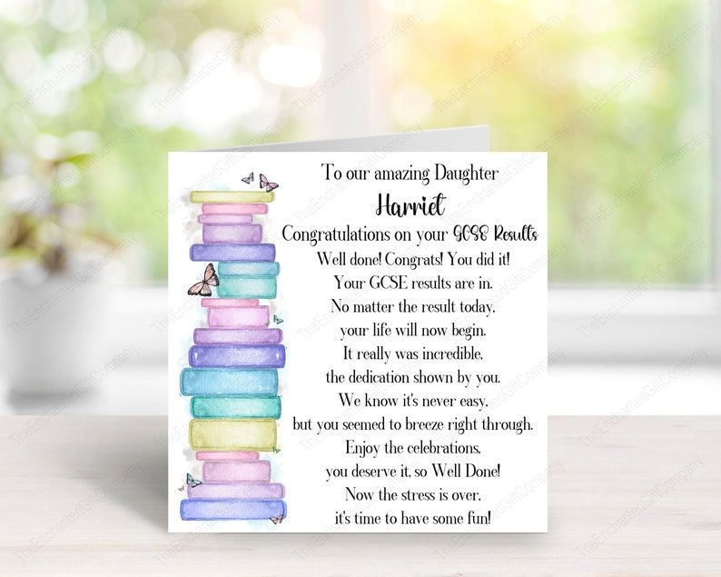Congratulations on Your GCSE Results Card GCSE Card School - Etsy UK