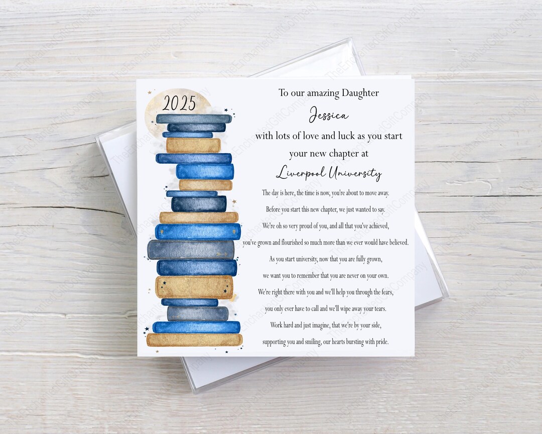 Personalised off to University Card, Good Luck at University Card ...