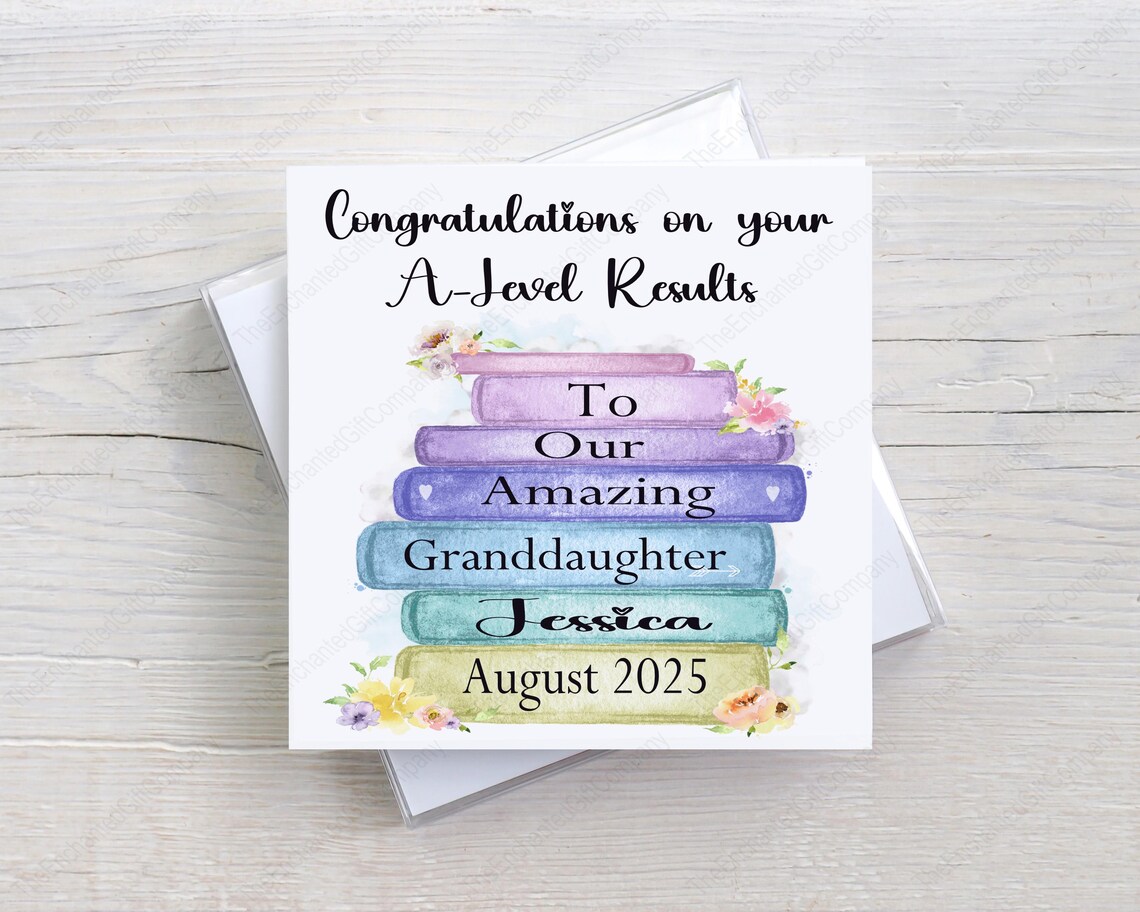 Congratulations on Your A-level Results Card, A-level Card, A-level ...