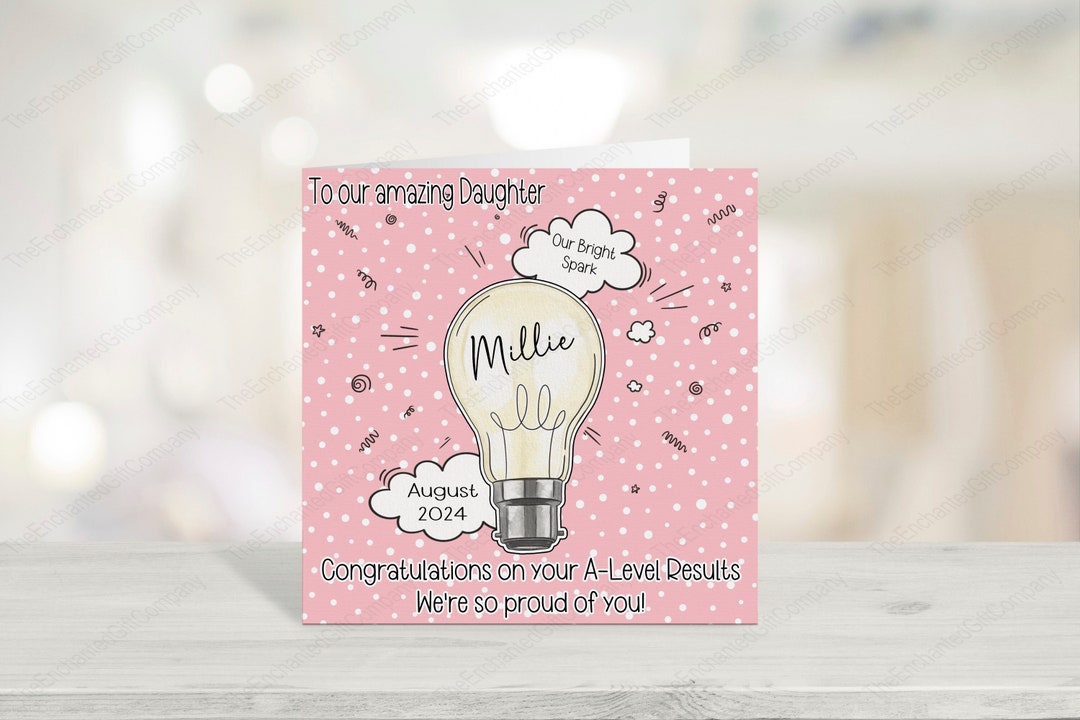 Congratulations on Your A-level Results Card, A-level Card, A-level ...