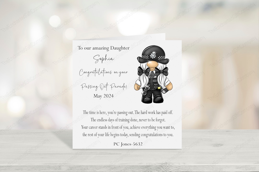 Passing Out Card, Police Card, Passing Out Parade Card, Police Passing ...