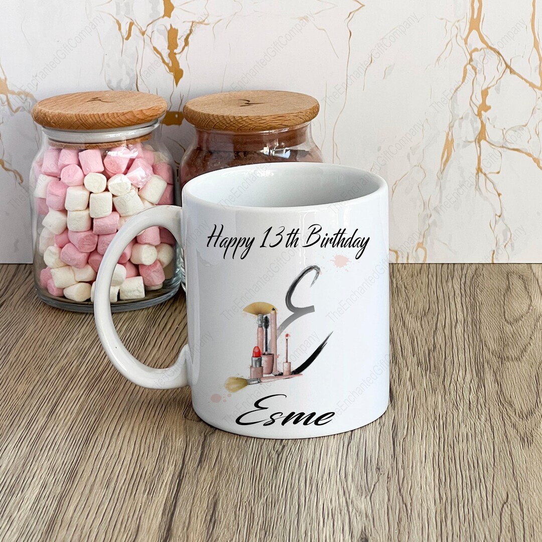 Make up Mug. Personalised Make up Birthday Mug. Gifts for Her. Birthday ...