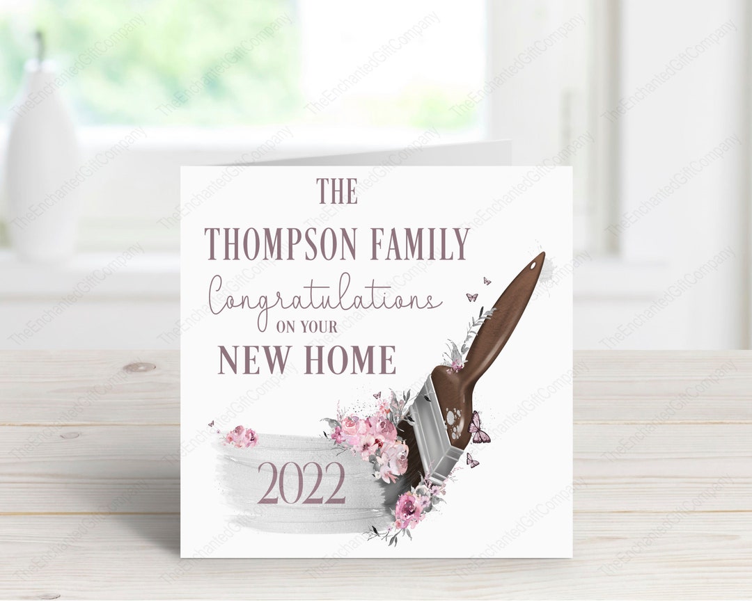 Personalised New Home Card. First Home Card. Home Card. Home Owner Card ...