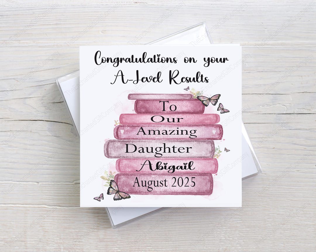 Congratulations on Your A-level Results Card, A-level Card, A-level ...