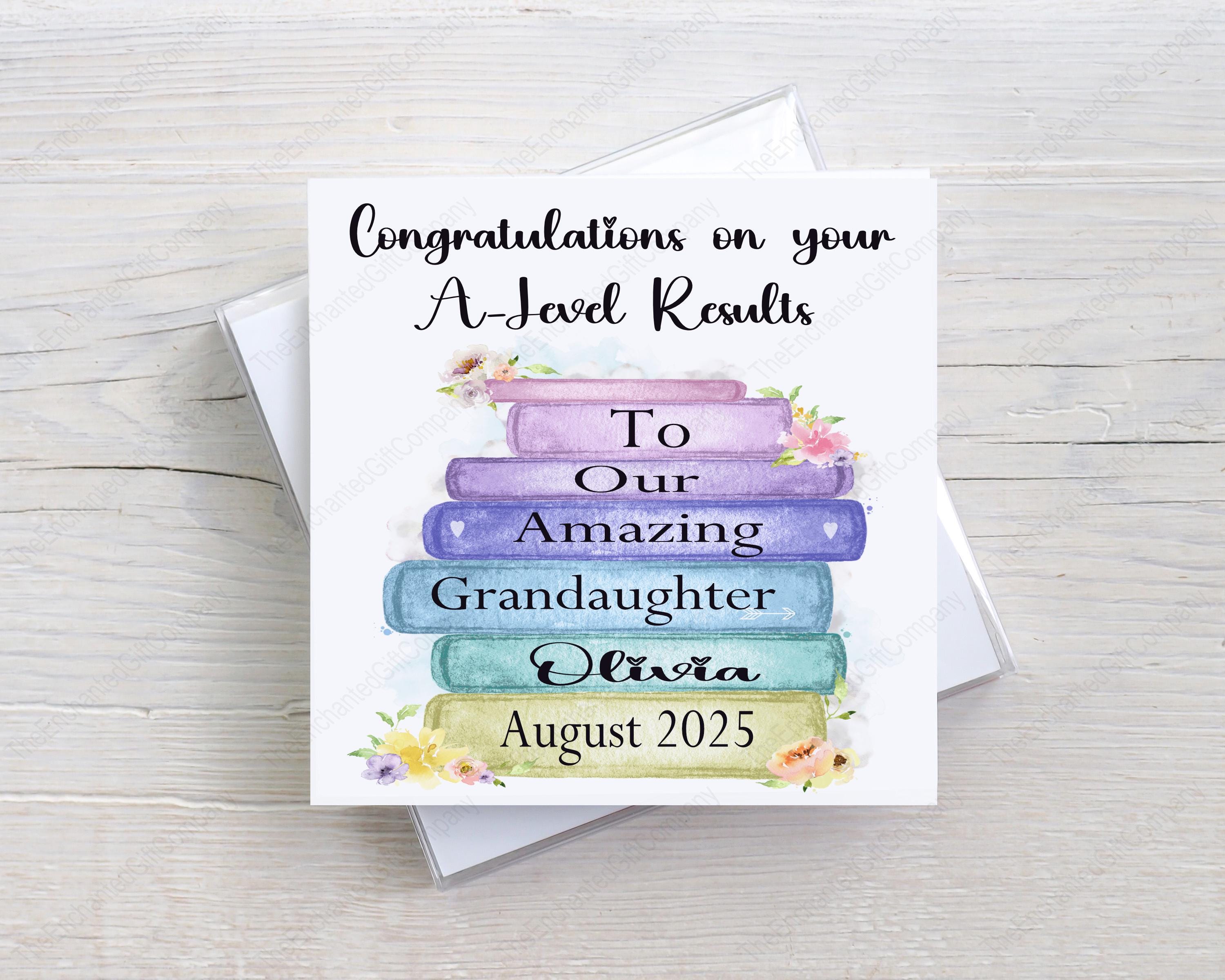 Congratulations on Your A-level Results Card, A-level Card, A-level ...