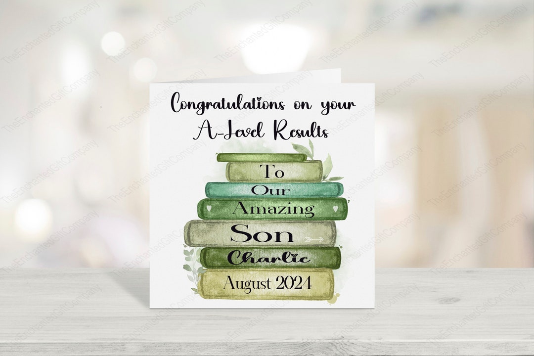 Congratulations on Your A-level Results Card, A-level Card, Sixth Form ...