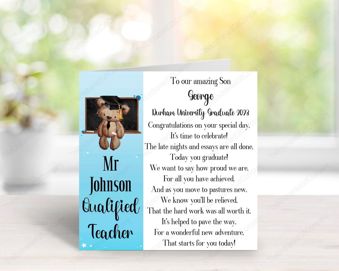 Graduation Card, Congratulations on Your Becoming a Teacher ...