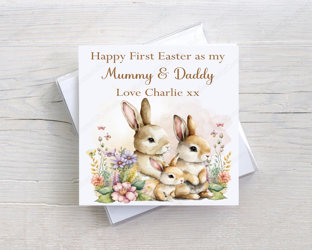First Easter as Mummy and Daddy Card, 1st Easter as Mummy and Daddy ...
