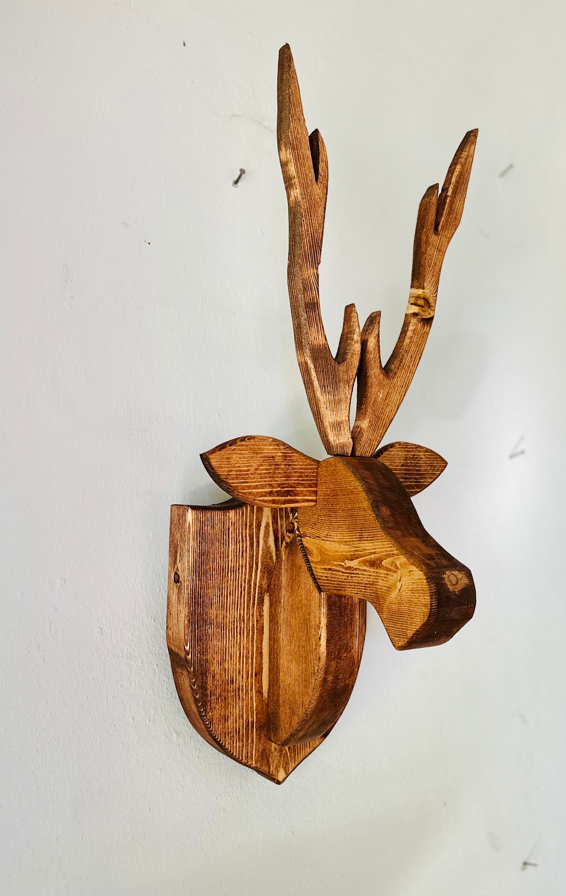 HANDMADE DEER HEAD Wall Decor, Unique Gift for House Decoration, Home ...