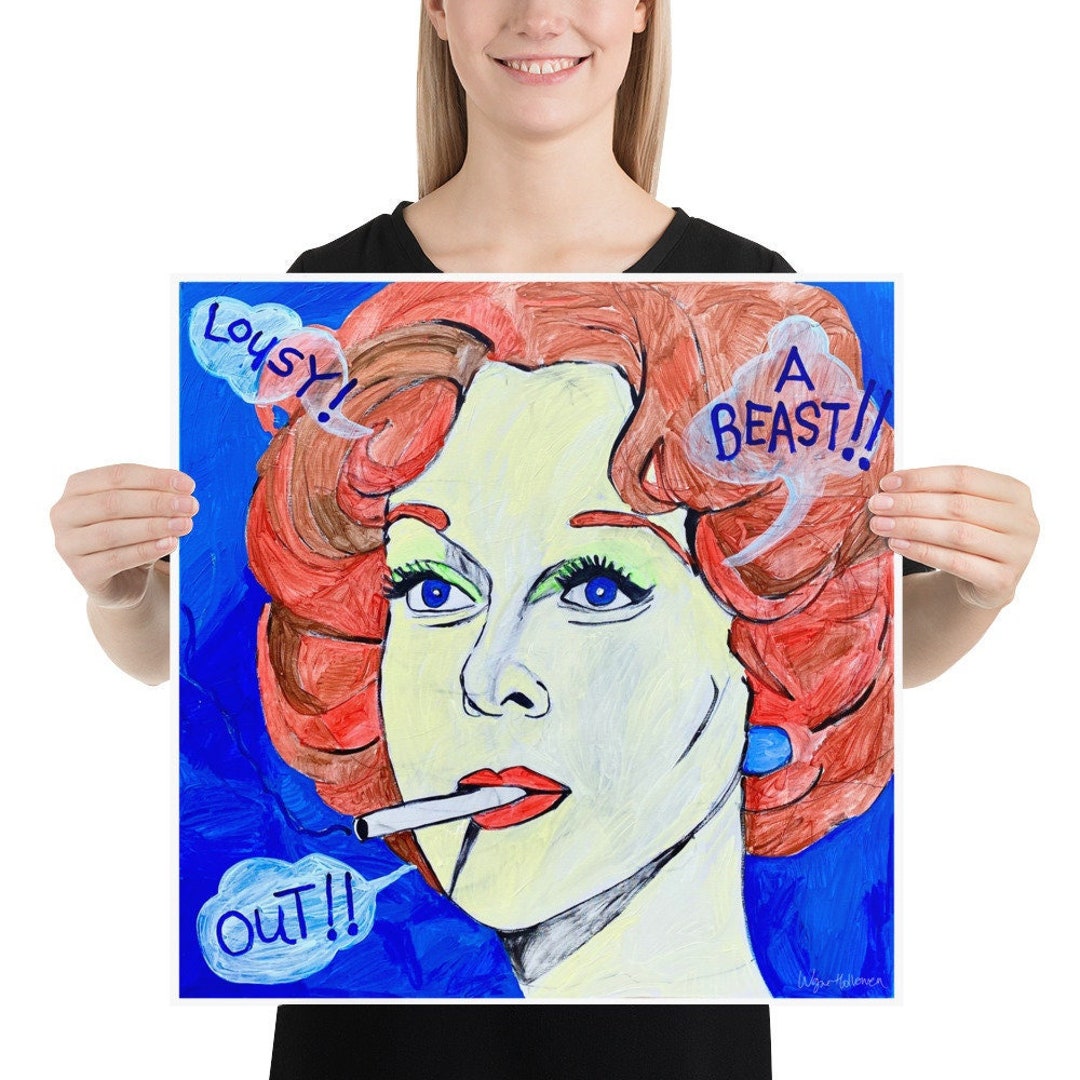 Helen Lawson Art Print Susan Hayward Valley of the Dolls Sparkle Neely ...