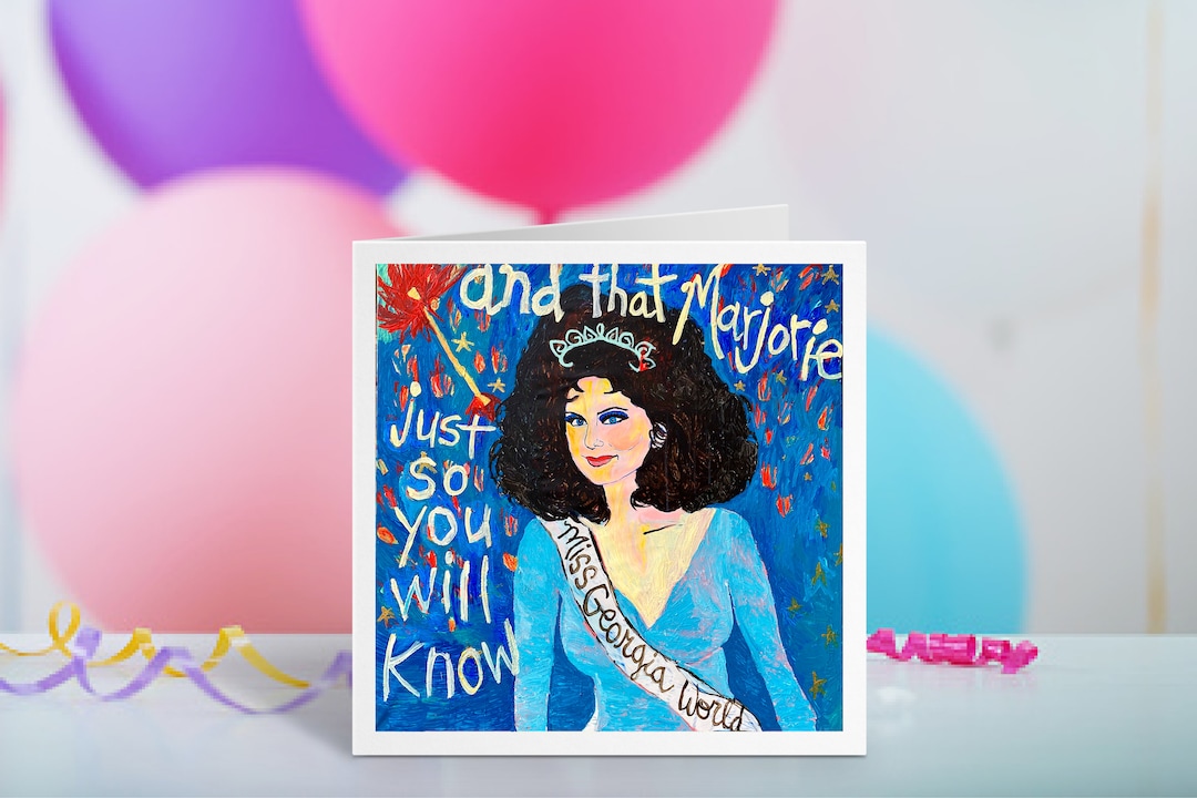 Suzanne Sugarbaker Birthday Card Delta Burke Designing Women Miss ...