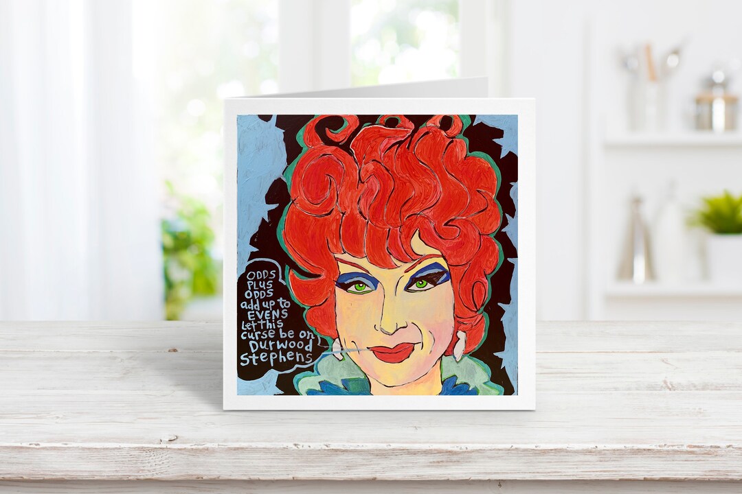 Endora Blank Cards Set of 10 Endora Agnes Moorehead Bewitched Samantha ...