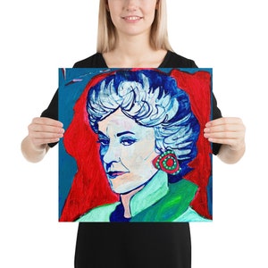 Bea Arthur Art Print Golden Girls Dorothy Zbornack Maude Blanche ...