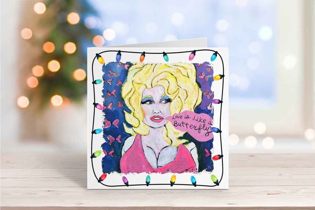 Dolly Christmas Card Country Western Music Legend Tennessee Nashville ...