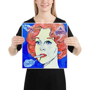 Helen Lawson Art Print Susan Hayward Valley of the Dolls Sparkle Neely ...