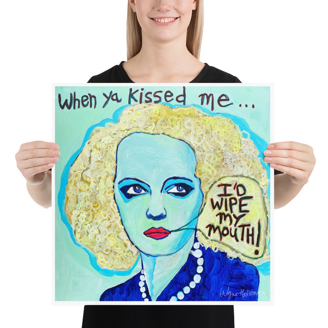 Bette Davis Art Print of Human Bondage Mildred Rogers Somerset Maugham ...