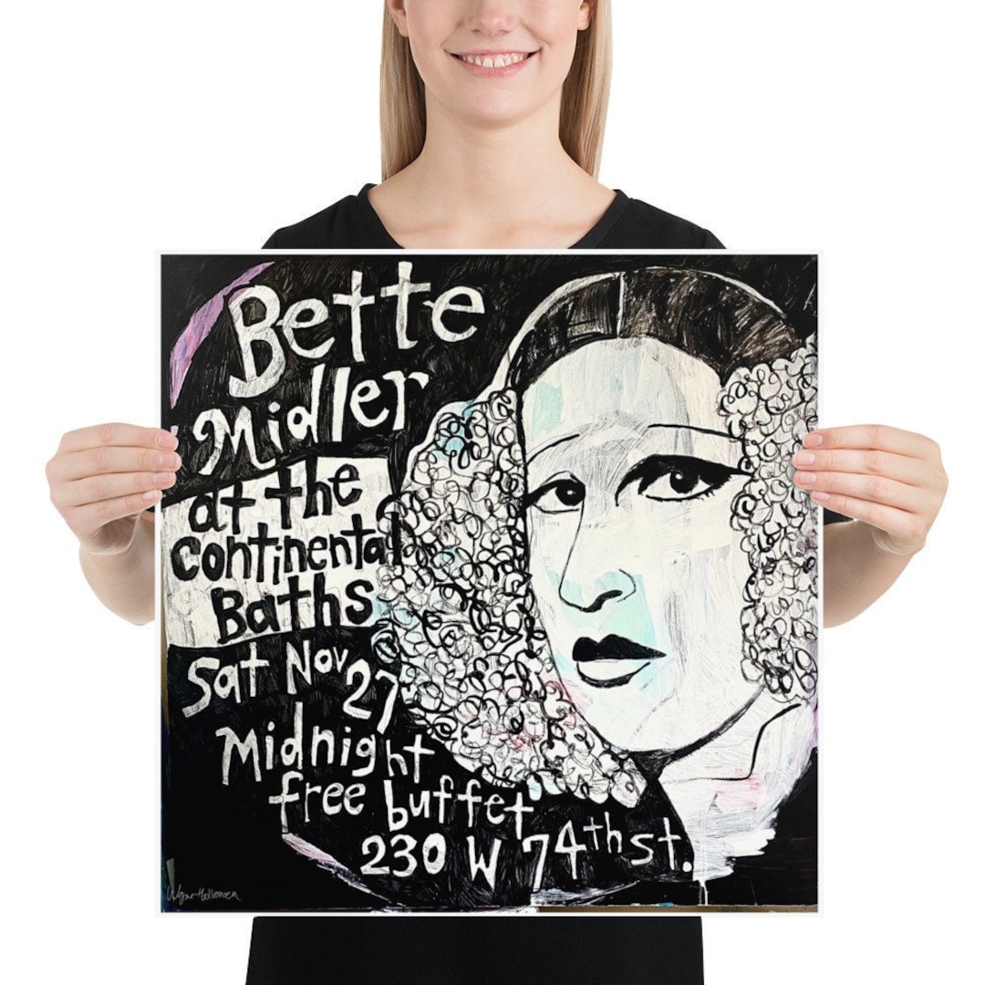 Bette Midler Impresión de arte en los baños continentales Rose Sadie ...
