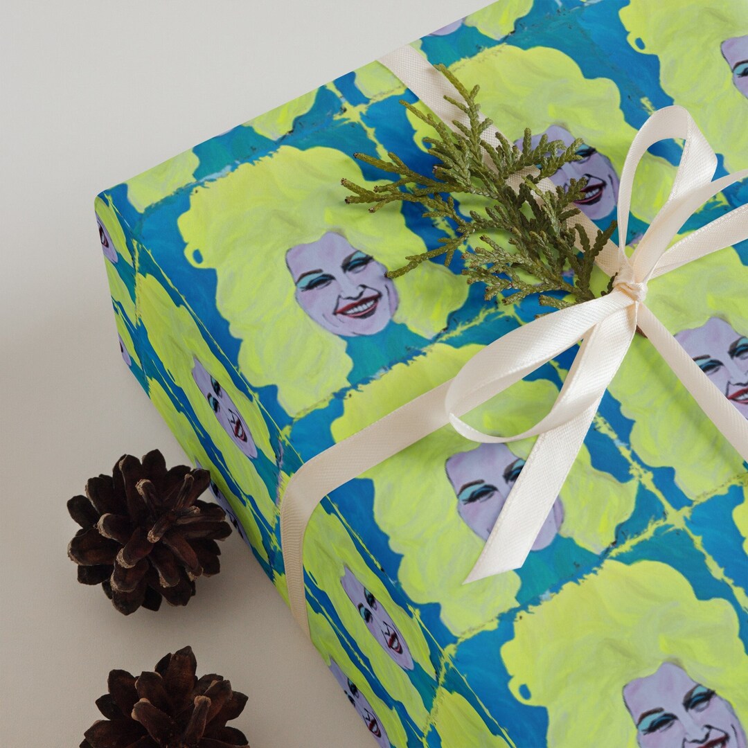 Dolly Wrapping Paper 3 Large Sheets Country Western Music Legend ...