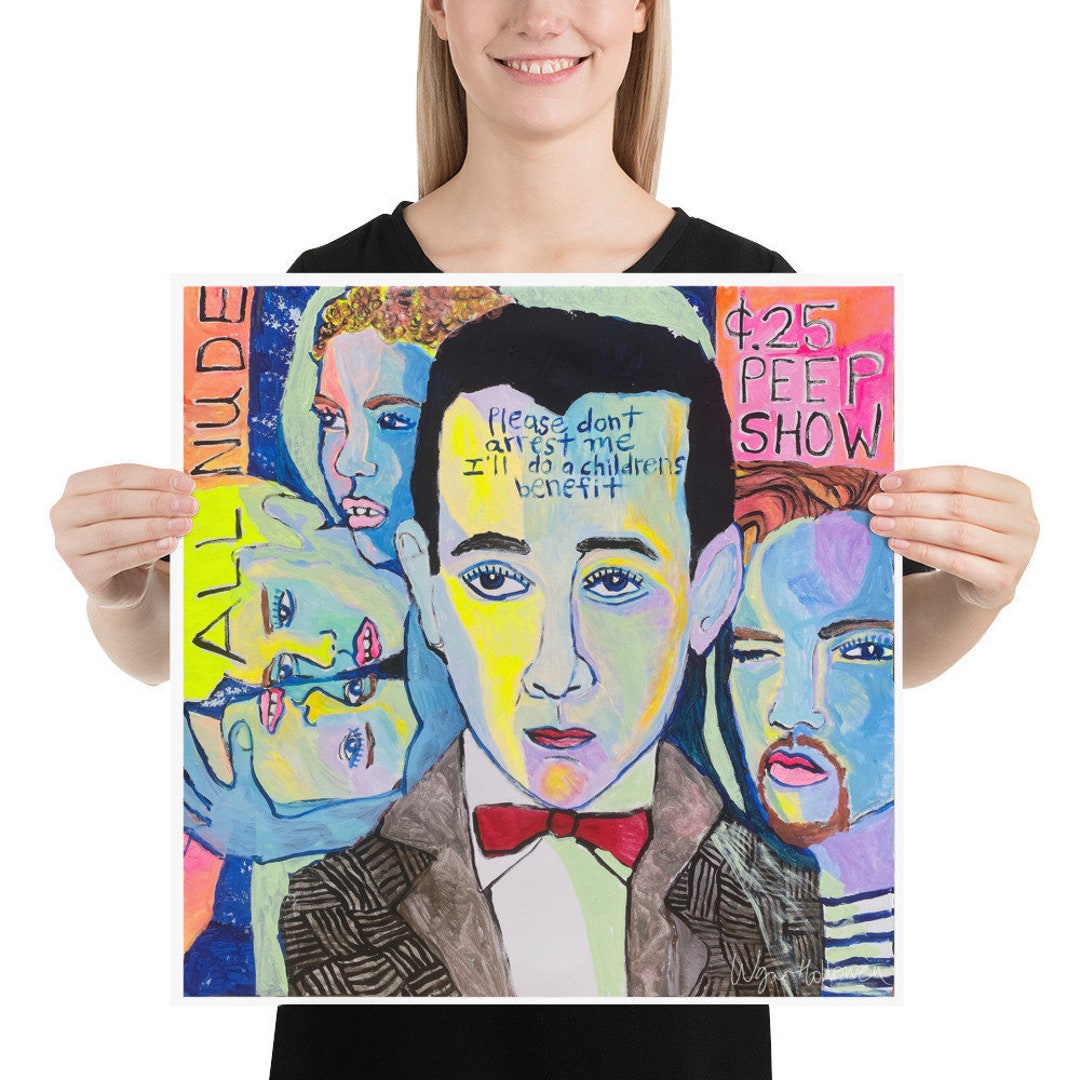 Pee-wee Herman Art Print Paul Rubens Playhouse Big Adventure Top Tim ...