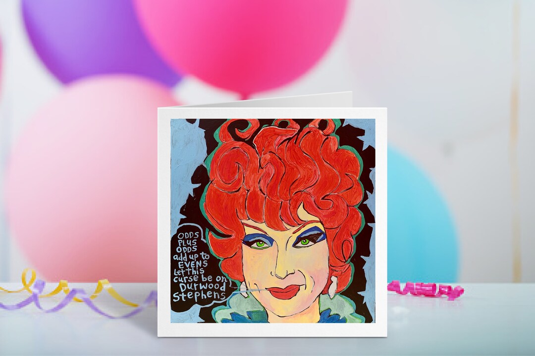 Endora Birthday Card Agnes Moorehead Bewitched Samantha Darrin Tabitha ...