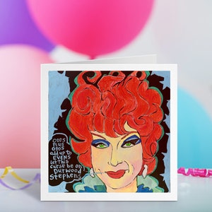 Endora Birthday Card Agnes Moorehead Bewitched Samantha Darrin Tabitha ...