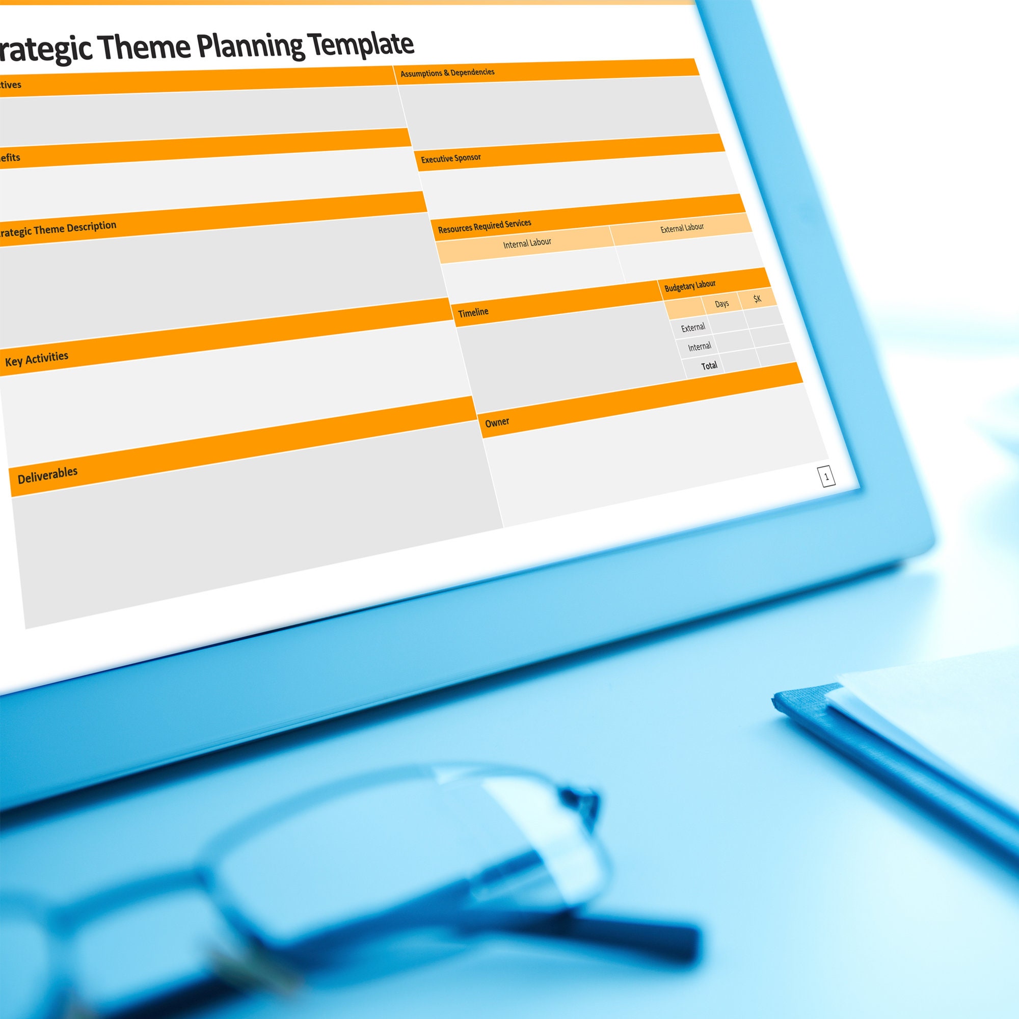 Strategic Theme Planning Template: Business & Project Plan (printable ...