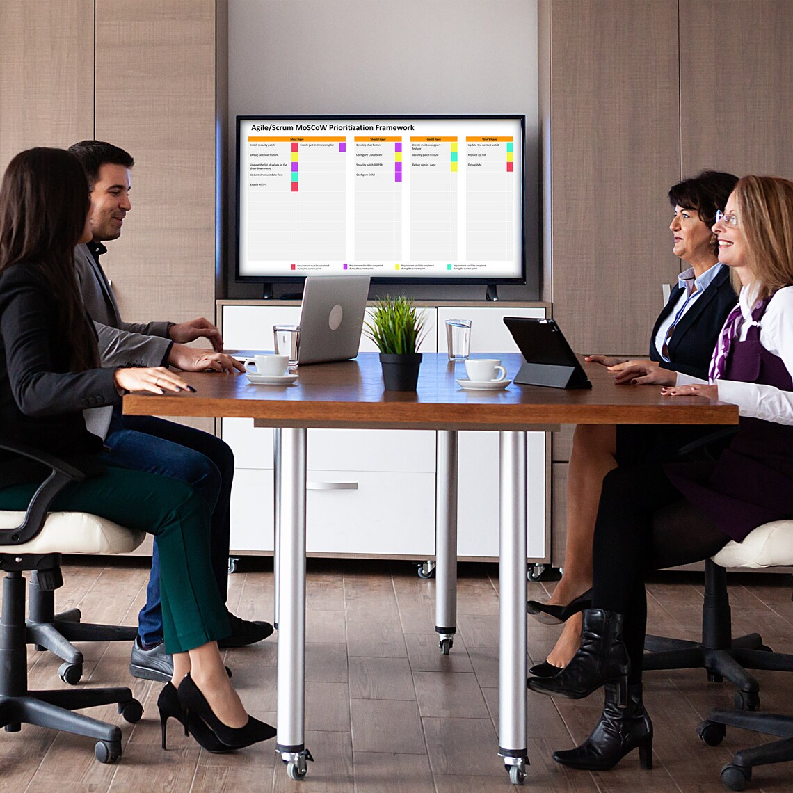 Agile Scrum Project Moscow Priority Template | 1-pager | Microsoft ...