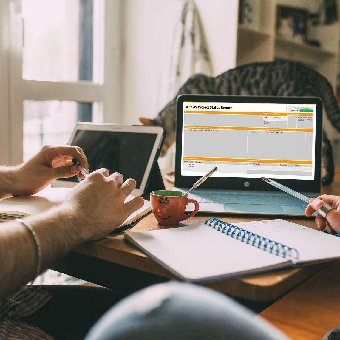 Weekly Project Status Template | 1-pager | Project Management | Project ...