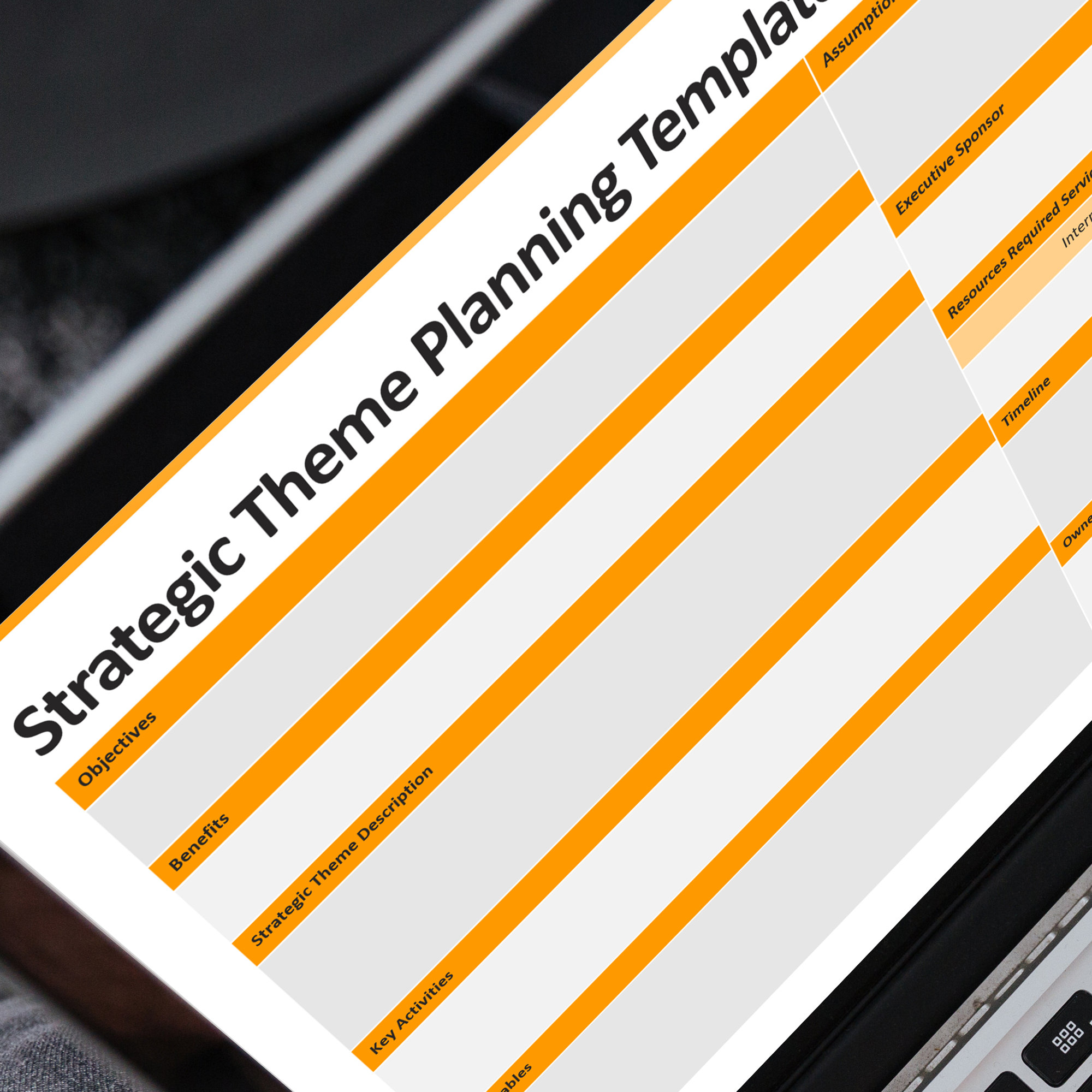 Strategic Theme Planning Template | Business Plan | Project Management ...