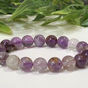 Stunning Super Seven Crystal Bracelet - Stretch Bracelet, Grade A+ ...