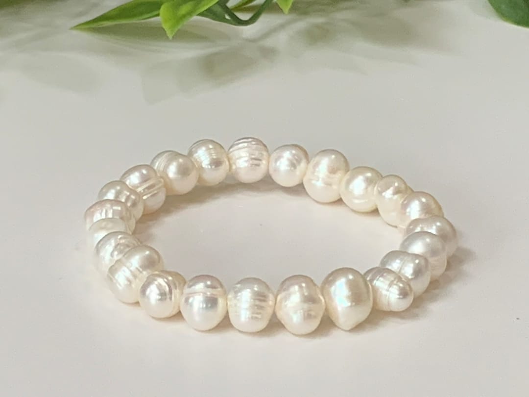 Freshwater Pearl Bracelet Stretch Bracelet Natural Potato Shaped