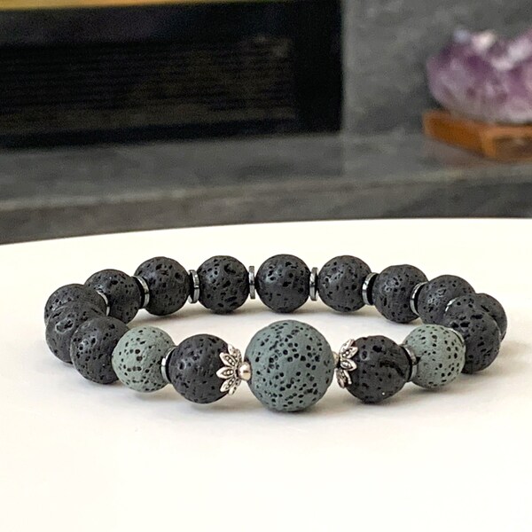 Lava Bead Bracelet - Etsy