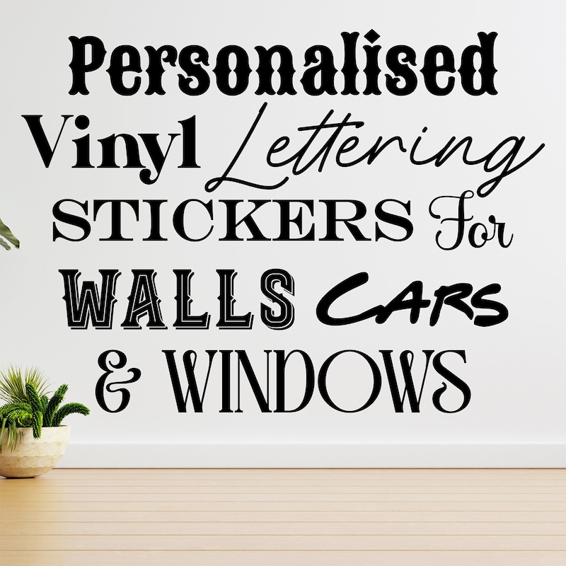 Letter Wall Decal - Etsy