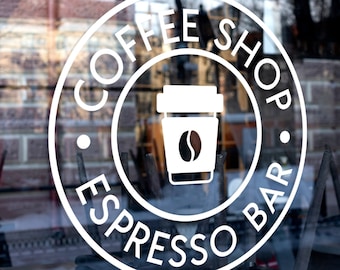 Custom Coffee Shop Vinyl Sign / Logo & Design for Coffee Shop ...