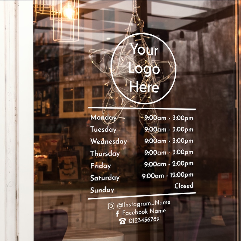 Shop Window Decals - Etsy