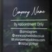 Customisable Company Name Vinyl / by Appointment Decal for Business ...