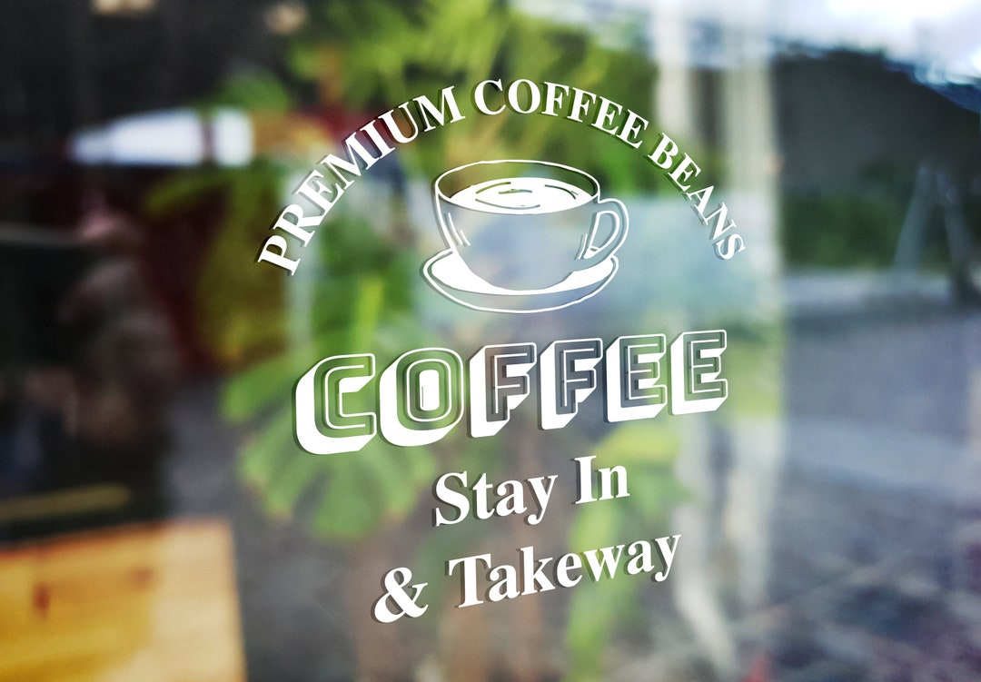 Custom Coffee Shop Vinyl Sign / Logo & Design for Coffee Shop ...