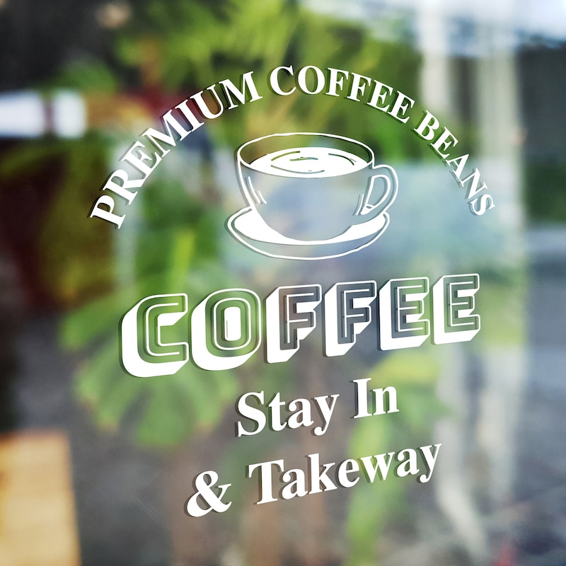 Coffee Shop Decals - Etsy