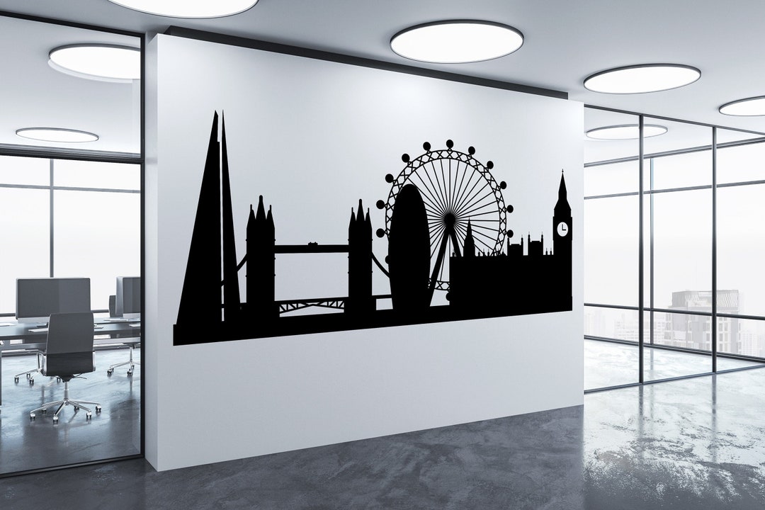 Custom London Cityscape Vinyl Graphic for Walls & Windows / City ...