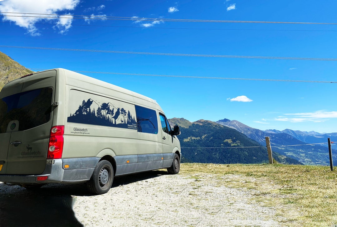 Custom Mountains for Camper Van Life Design Personalised Vinyl Cutting ...