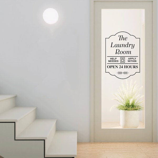 Laundry Room Sticker - Etsy