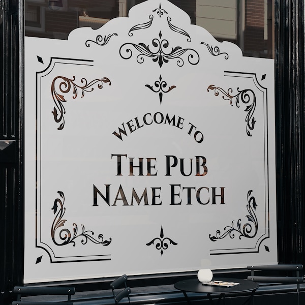 Vintage Window Decal - Etsy