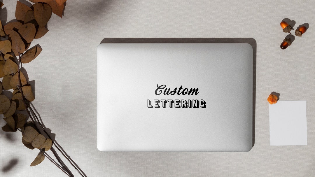 Custom Laptop Vinyl Sticker, Personalised Decals for Computers at Home ...