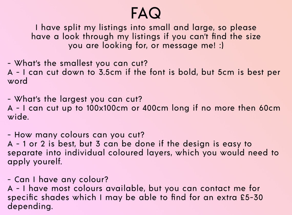 Custom Art & Design Stickers Complex Personalised Vinyl - Etsy